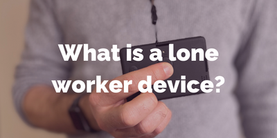 What is a lone worker device, and what does it do?